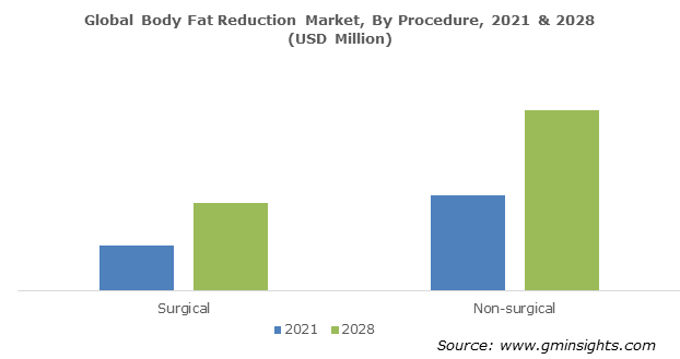 Body Fat Reduction Market Share Statistics 2022-2028